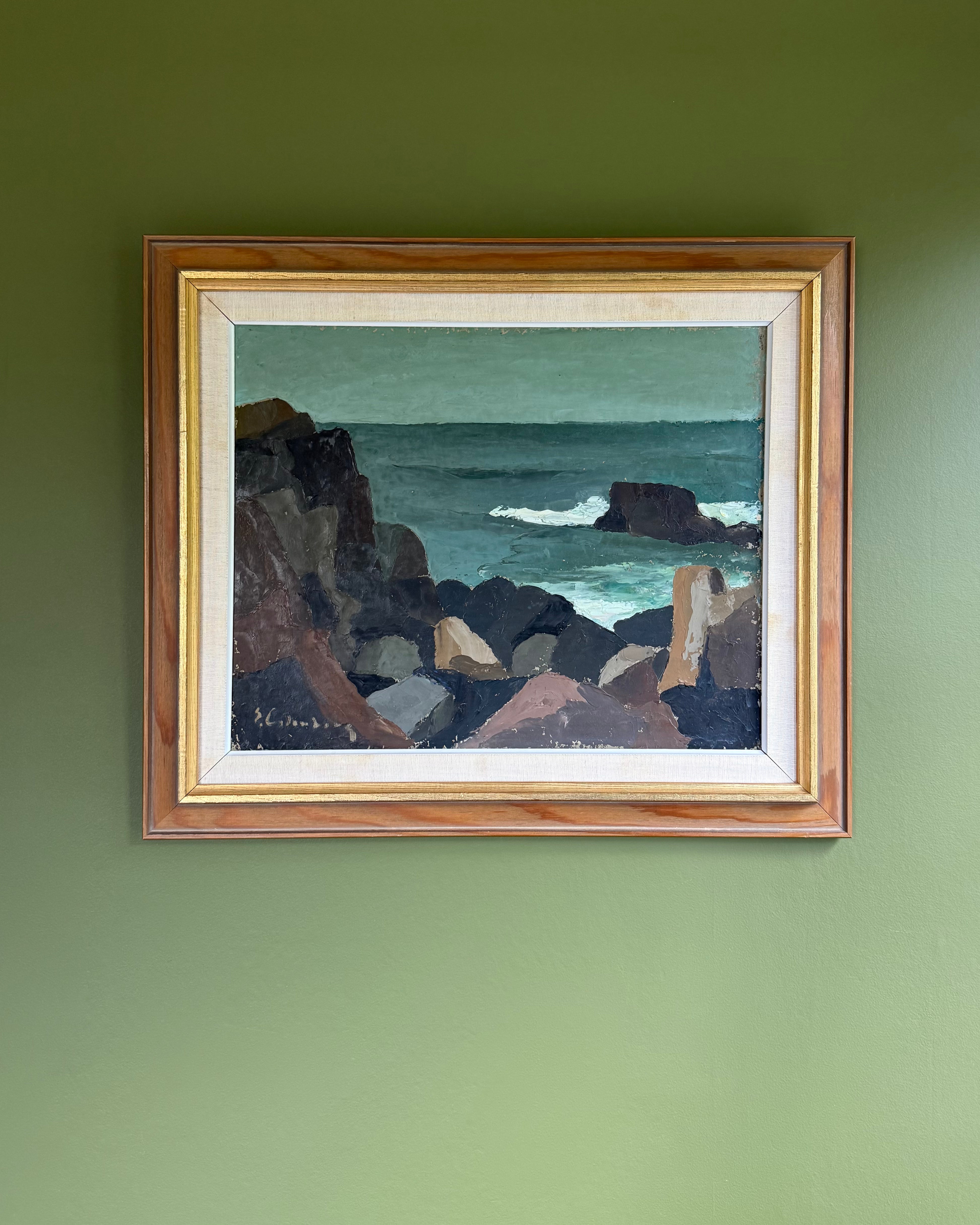 Mid-Century Seascape by Eric Cederberg – Vintage Works